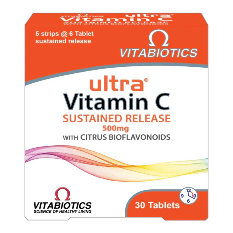 Jual Vitabiotics Ultra Vitamin C 500mg 30 Tablet - Menjaga Imunitas ...