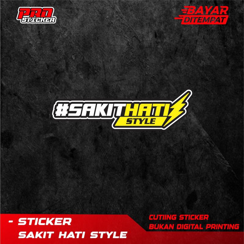 Jual STIKER SAKUT HATI STYLE STICKER CUTTING SAKIT HATI STYLE VIRAL ...