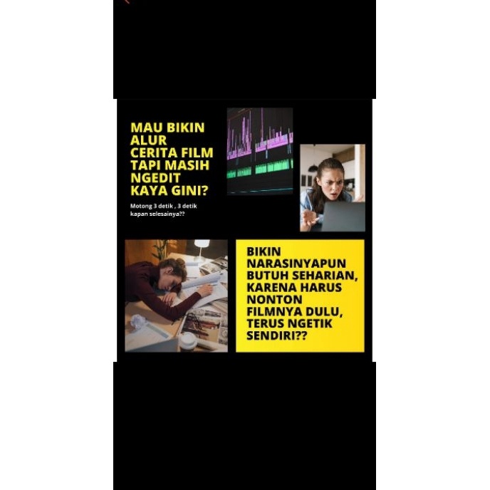Jual Wah Ecourse Youtube Alur Cerita Film Plus Tools Editing Mudah tanpa nonton dan buat narasi ...