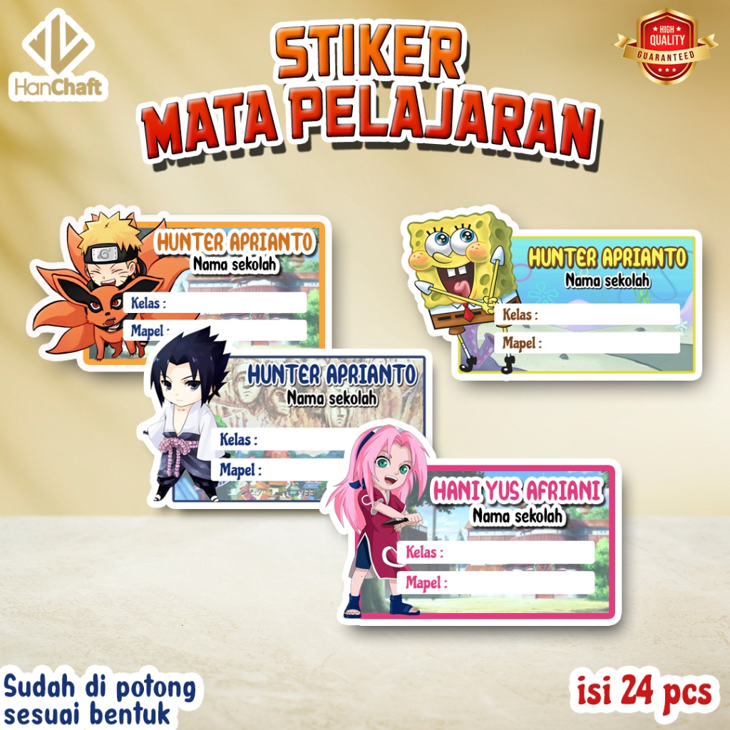 Jual STIKER MAPEL POTONG POLA ( 1PAKET = 24PCS STIKER ) | Shopee Indonesia