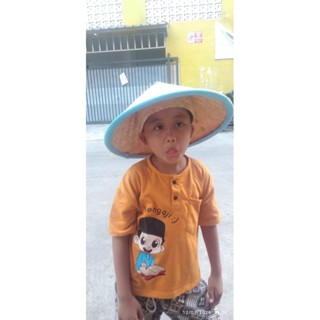 Jual Caping Pak Tani Topi Bambu Warna Warni Anak Dan Dewasa Plus Peci ...