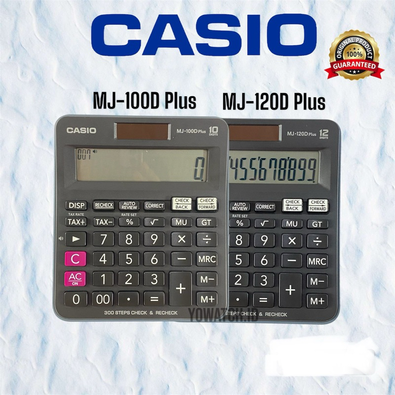 Jual KALKULATOR ORIGINAL CASIO MJ 120D PLUS & MJ100D PLUS | KALKULATOR MEJA DAN KANTOR | Shopee ...