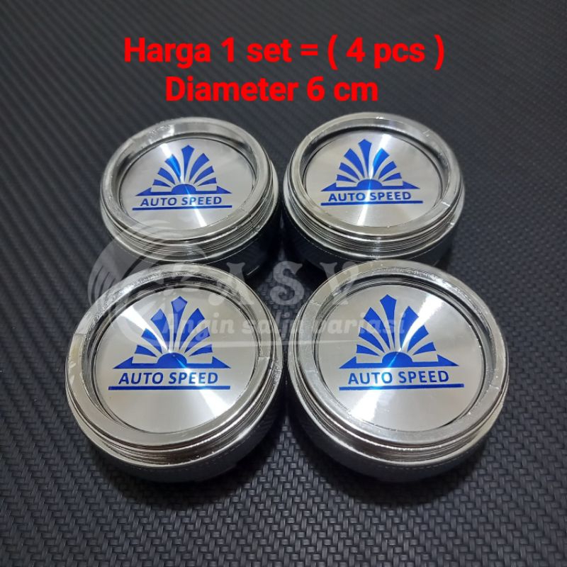 Jual dop roda tutup velg racing silinder chrome variasi auto speed ...