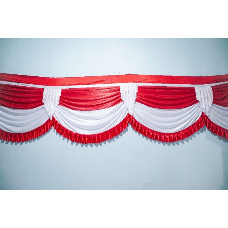 Jual bendera rumbai merah putih panjang 9 meter lebar 1 meter | Shopee ...