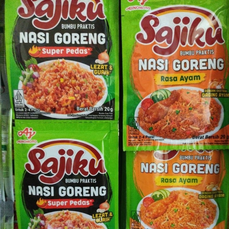 Jual Sajiku bumbu Nasgor 20gr dapat 5 sachet | Shopee Indonesia