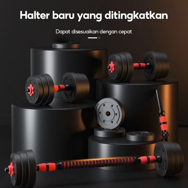 Jual KUCADI Dumbbell Set 20kg /30 kg/40 kg Peralatan Fitness Barbel Set Dengan Perlindungan ...