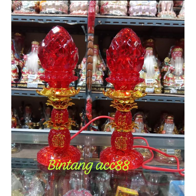 Jual lampu sembahyang lampu altar motif nanas led 25cm | Shopee Indonesia