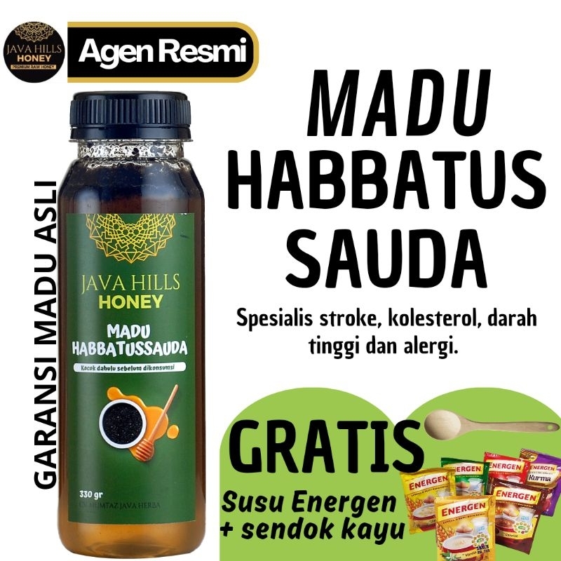 Jual JAVA HILLS HONEY MADU HABBATUSSAUDA UNTUK STROKE, HIPERTENSI ...