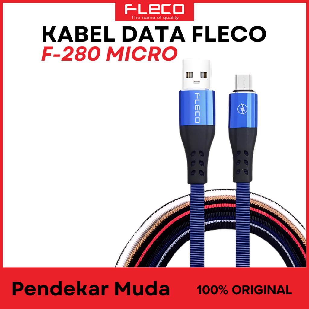 Jual Kabel data Micro murah dan awet merek FLECO F-280 | Shopee Indonesia