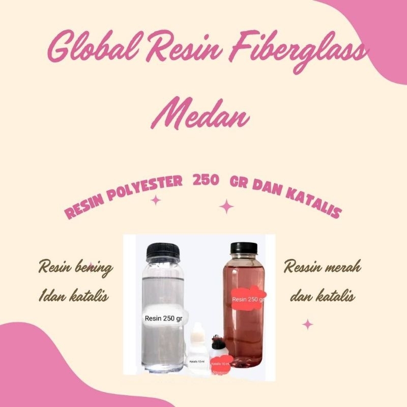 Jual Resin polyester 250 gr dan katalis 10 gr//resin kerajinan tangan ...