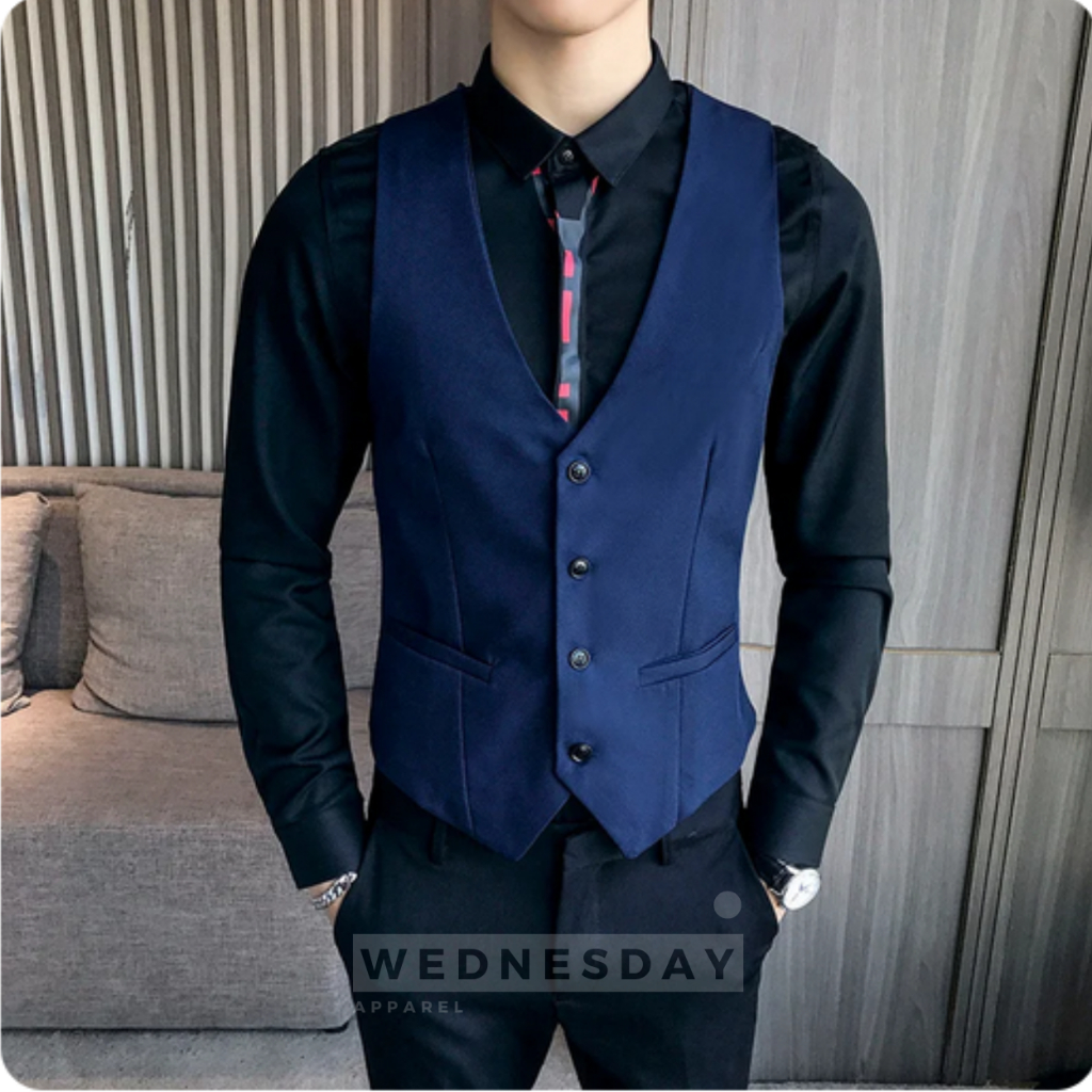 Jual WEDNESDAY -Rompi Vest Pria | Rompi Jas Pria Casual Best Seller ...