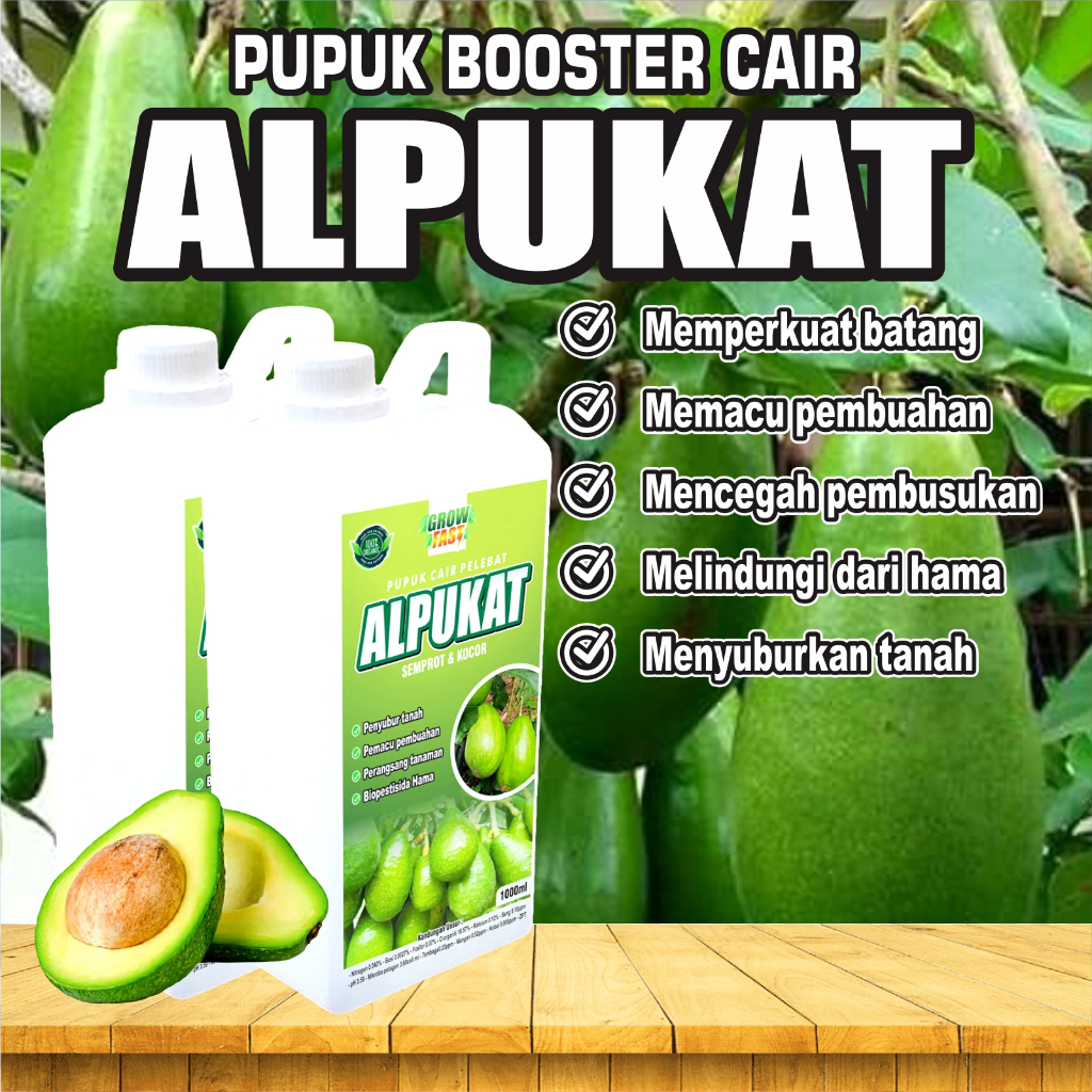 Jual Pupuk Booster Alpukat 1 liter pupuk pemacu pembuahan dan pembungaan pohon alpukat 1000 ml ...