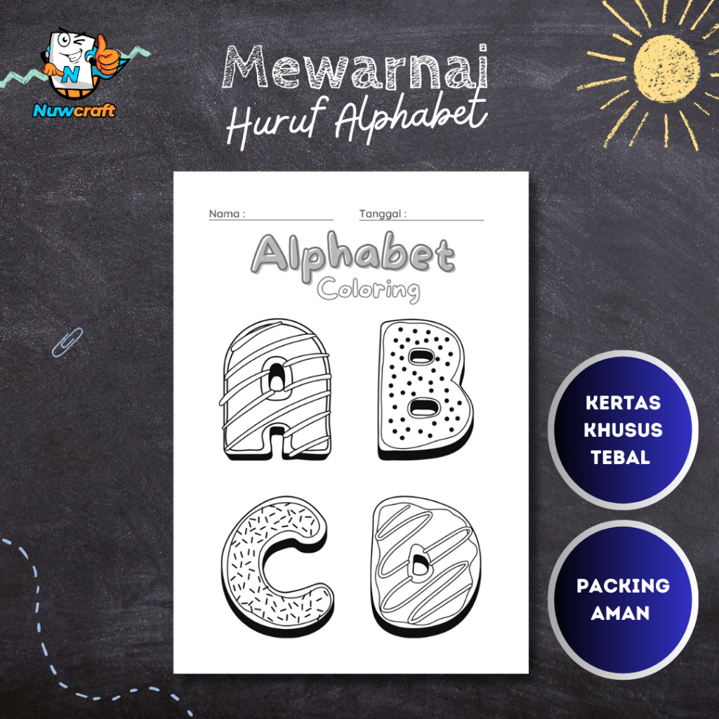 Jual Nuwcraft KERTAS MEWARNAI / COLORING / KERTAS GAMBAR / MEWARNAI ...