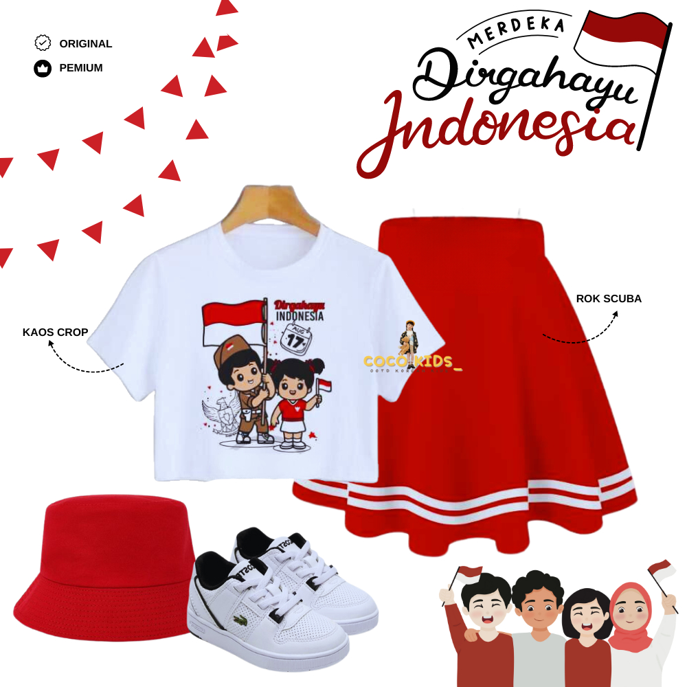 Jual Coco Kids_ Setelan Anak HUT RI 79 Indonesia Oneset Agustusan Anak ...