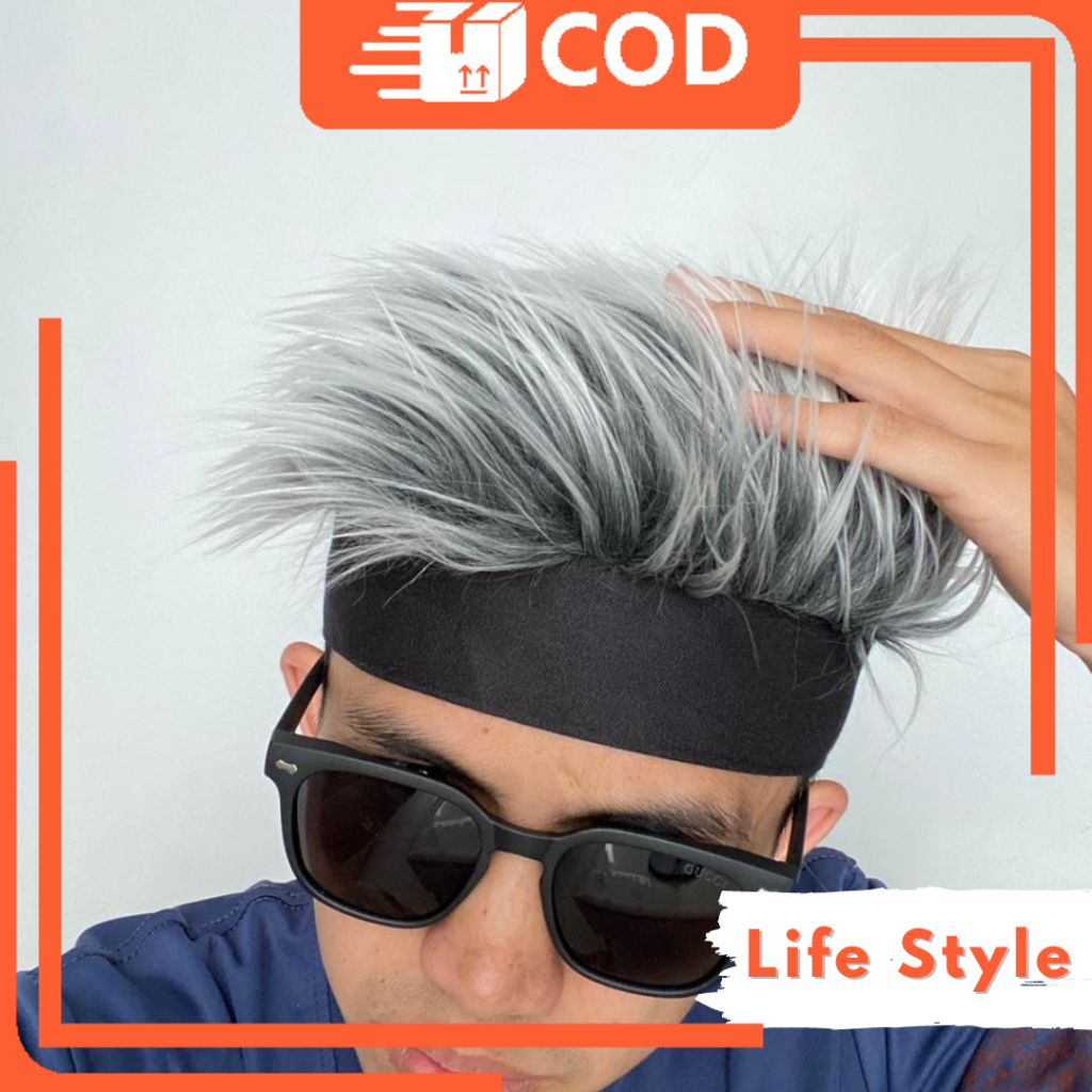 Jual Topi Rambut wig gojo satoru viral | Shopee Indonesia