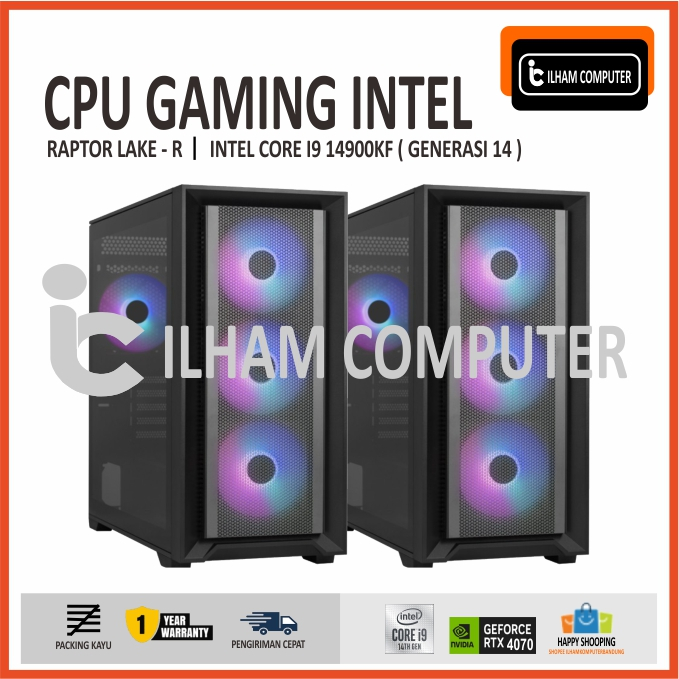 Jual PC GAMING INTEL CORE I9 14900KF VGA RTX5070 12GB DDR5 64GB RGB ...