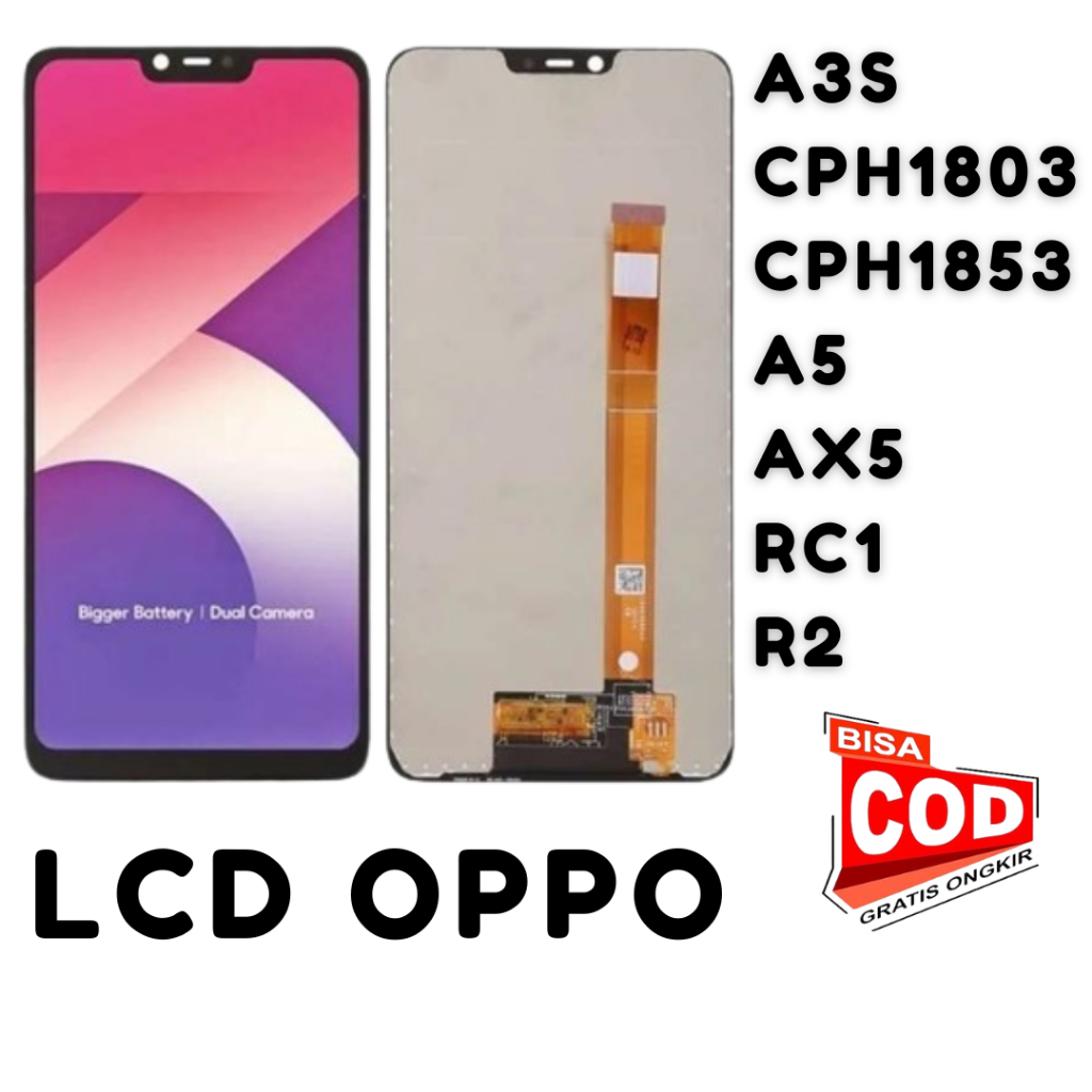 Jual LIVE [ORIGINAL 100%] LCD OPPO A3S CPH1803 CPH1853 A5 AX5 RC1 2 FULLSET TOUCHSCREENLIVE ...