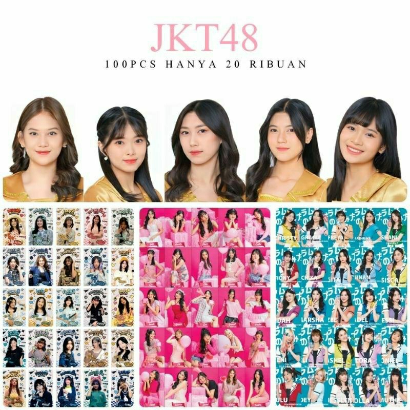 Jual PHOTOCARD JKT48 ISI 100 PCS ( TEATHER, WALLPAPER, RAMUNE, GOLD KABESHA ) | Shopee Indonesia