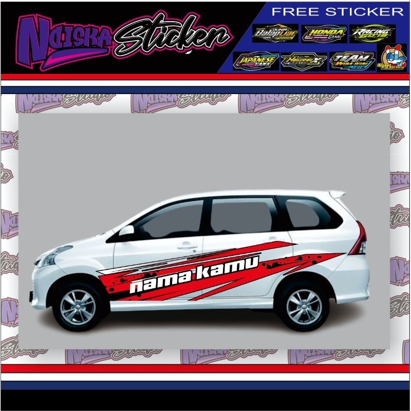 Jual STICKER MOBIL JAZZ BRIO AGYA SIGRA AYLA CAYLA YARIS XENIA / LIVERY ...