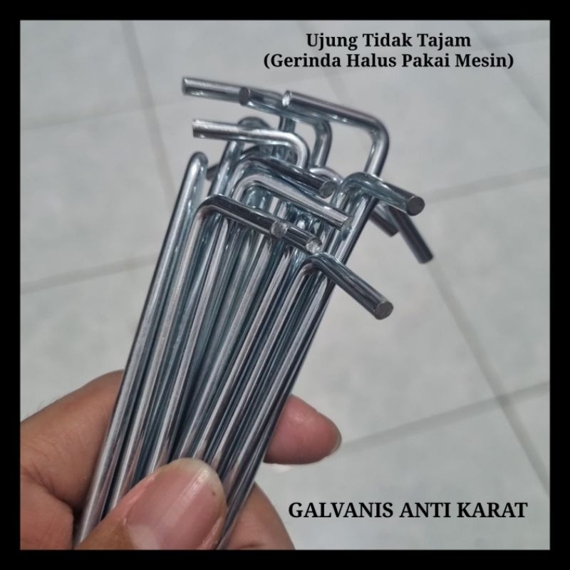Jual Pasak Tenda | Pasak Besi | Pasak Galvanis | Shopee Indonesia