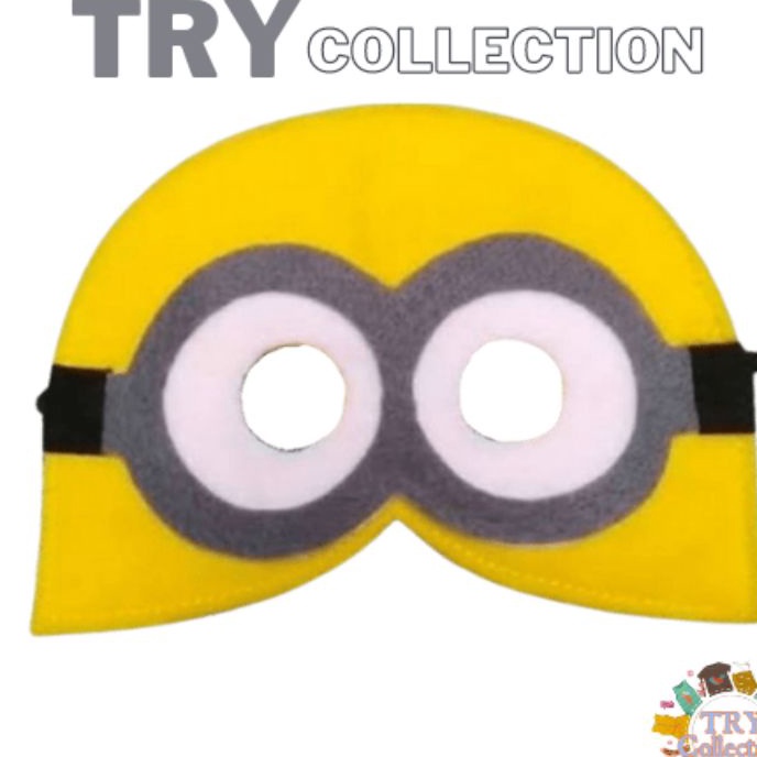 Jual Terbatas TRY COLLECTION Topeng Mask Desain Kartun Minion Bahan ...