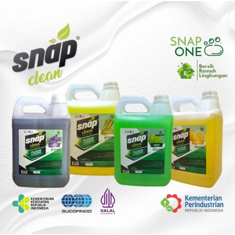 Jual Cairan Pembersih Lantai / Sabun Pembersih Lantai / Floor Cleaner | SNAP CLEAN 4 L aroma ...
