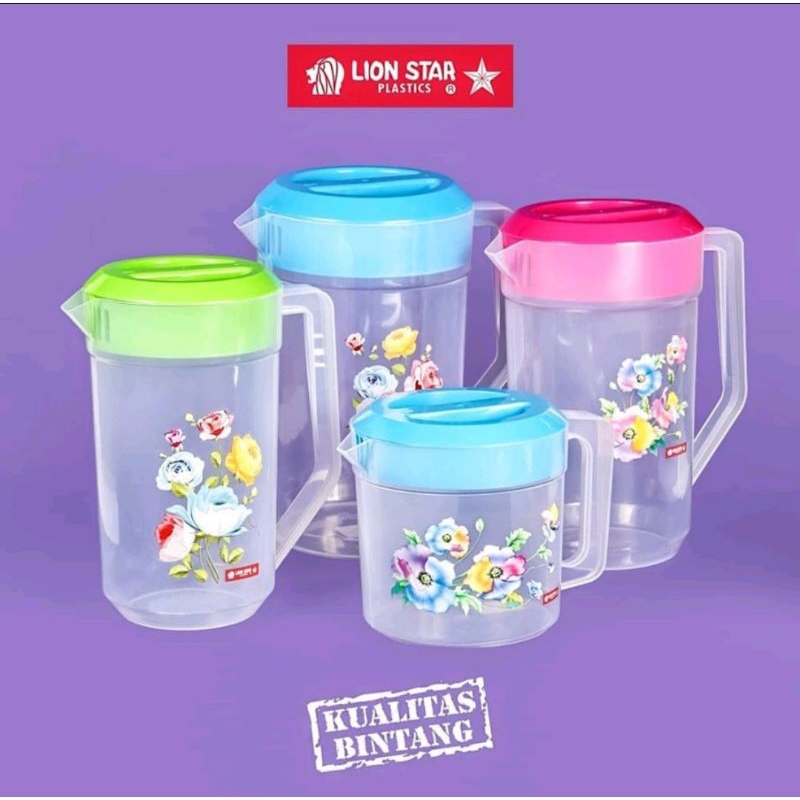 Jual Teko plastik Lion star Bening / Eskan air minum Ukuran 1.5 liter, 2.1 liter dan 4.1 liter ...