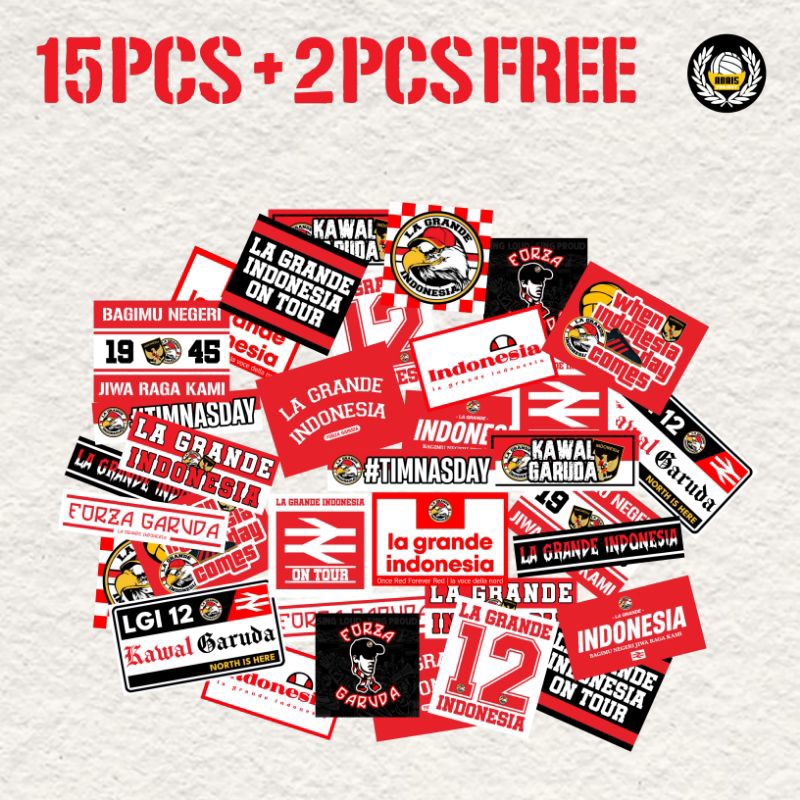 Jual Sticker Pack La Grande Indonesia | LGI12 | TIMNAS INDONESIA FANS ...