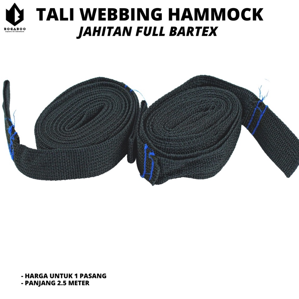 Jual Paket Irit Tali webbing Hammock Panjang 25 Meter Double Bartex Pengikat Hamock Hamock Hamok ...