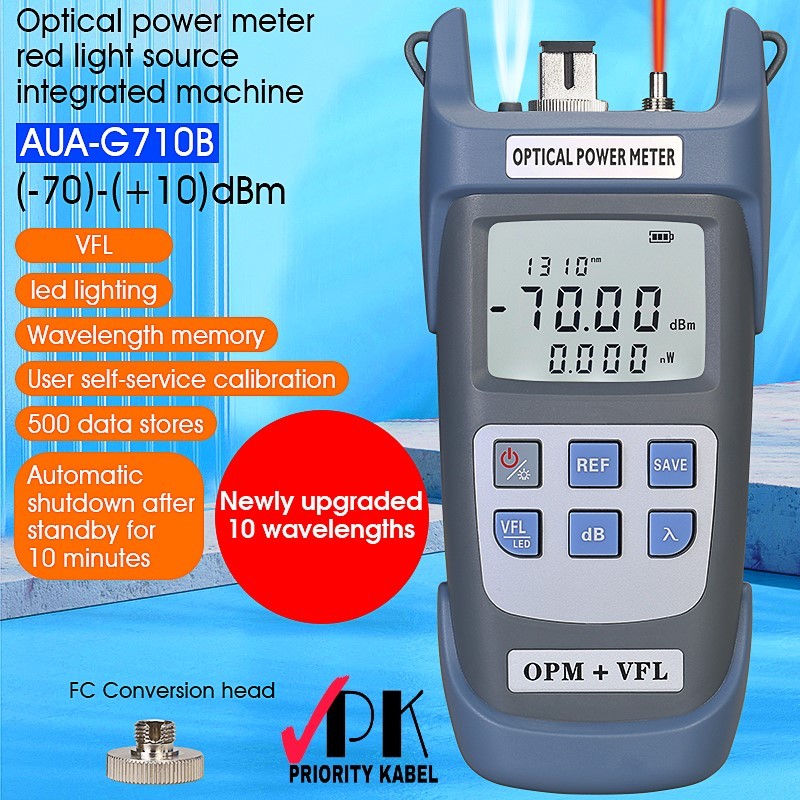 Jual OPM + VFL 20 KM Optical Power Meter Visual Fault Locator AMG ...
