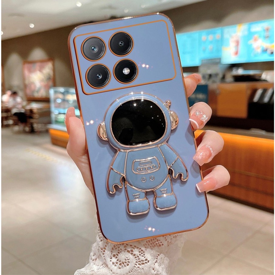 Jual Case Xiaomi Poco X6 X6 Pro 5G M6 Pro 4G Soft Case Plating Astronot Dudukan Hp | Shopee ...