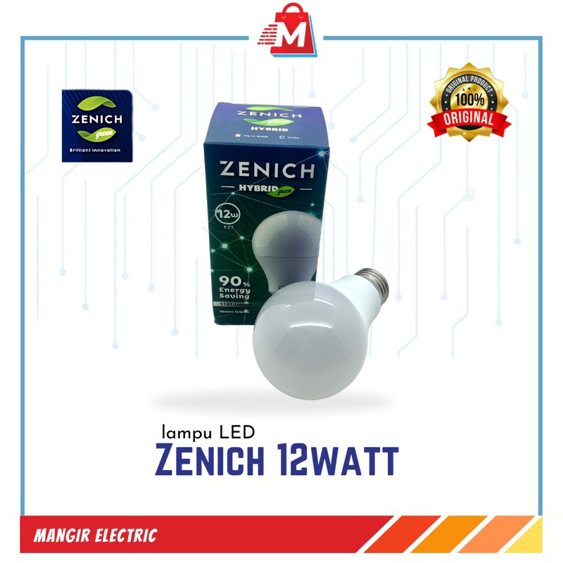 Jual LAMPU LED ZENICH HYBRID TABUNG 12 WATT PUTIH | Shopee Indonesia