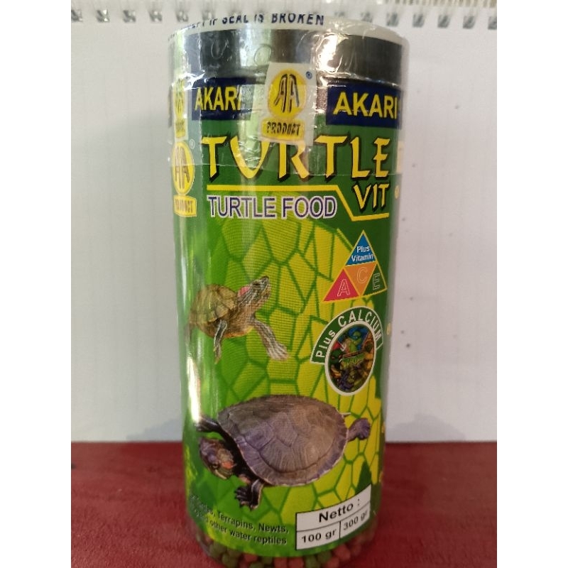 Jual Akari Turtle Vit 100g 100 gr gram Pakan Makanan Pelet Pellet Kura ...