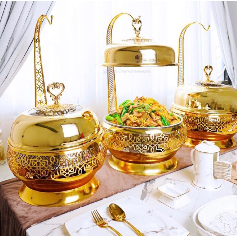 Jual prasmanan mewah sultan 1 PC / prasmanan gold prasmanan kaca basi ...