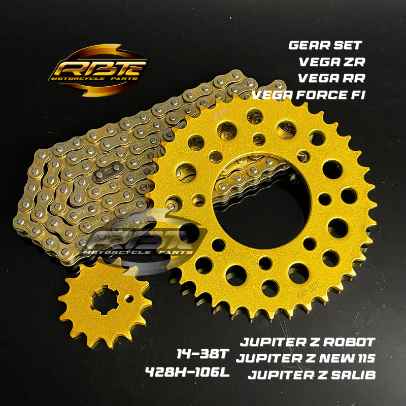 Jual GEAR GIR SET PAKET VEGA ZR RR JUPITER Z ROBOT VEGA FORCE-FI 14T ...