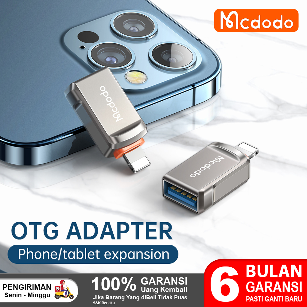 Jual MCDODO Adapter OTG For iPhone to USB 3.0 Data Transmission OT-8600 ...