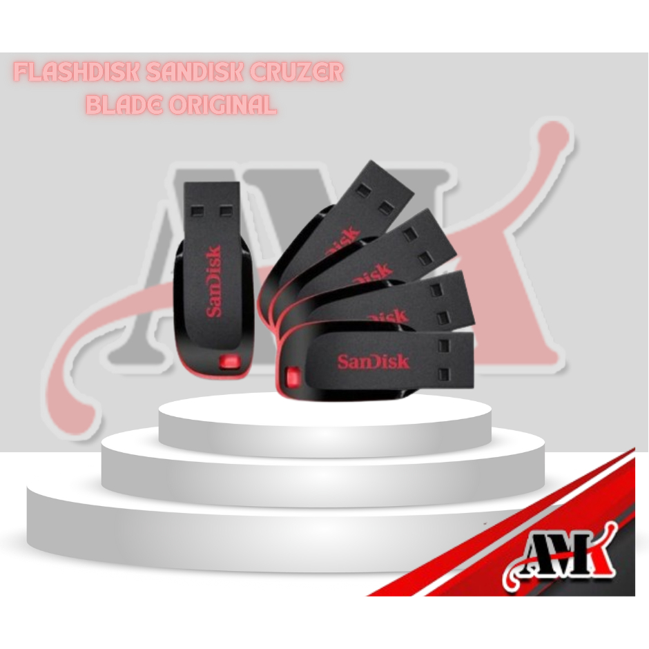 Jual Flashdisk Sandisk Cruzer Blade 8GB 16GB 32GB 64GB ORIGINAL ...