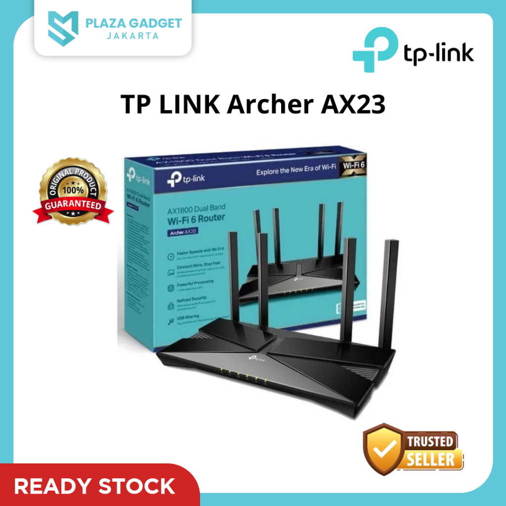 Jual TP-LINK Archer AX23 AX1800 Dual-Band Wi-Fi 6 Router Tplink AX 23 ...