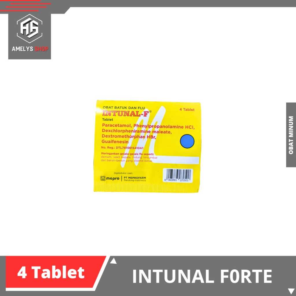 Jual Intunal Forte 4 Tablet dan 10 Tablet | Shopee Indonesia