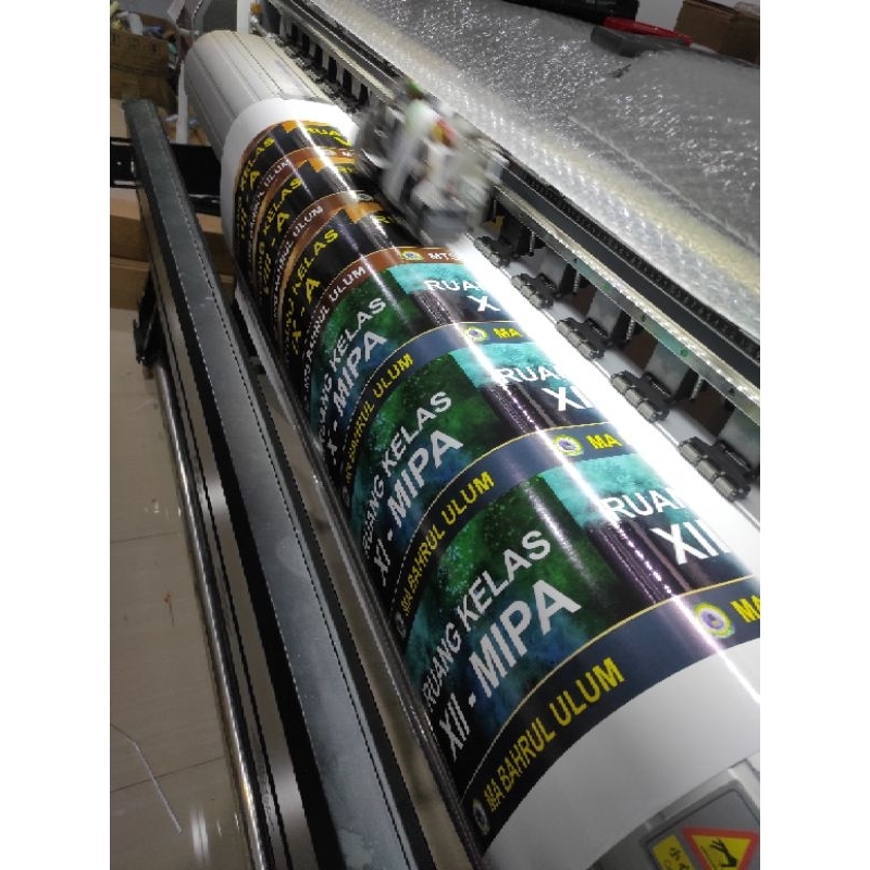 Jual cetak stiker sticker vinyl meteran ritrama glossy | Shopee Indonesia