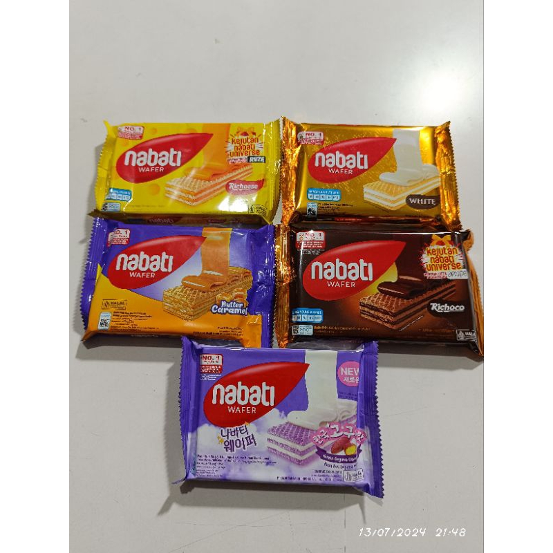 Jual Richese Nabati wafer 40gr All varian | Shopee Indonesia