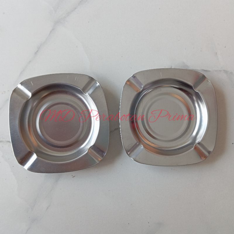 Jual Asbak Rokok Stainless Steel Tempat Abu Rokok Kotak Persegi Estetik ...