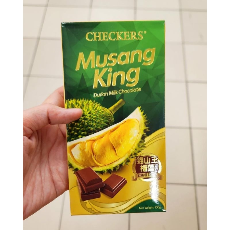 Jual Checkers Durian Musang King Milk Chocolate Halal Certified ...