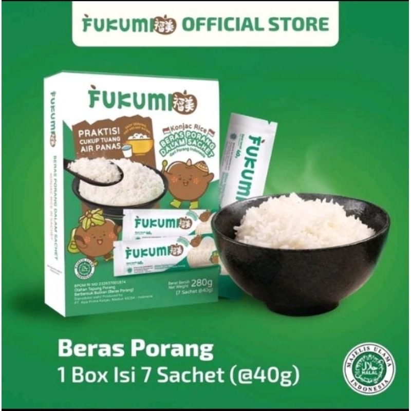 Jual FUKUMI KONJAC RICE PORANG 280gr | Shopee Indonesia