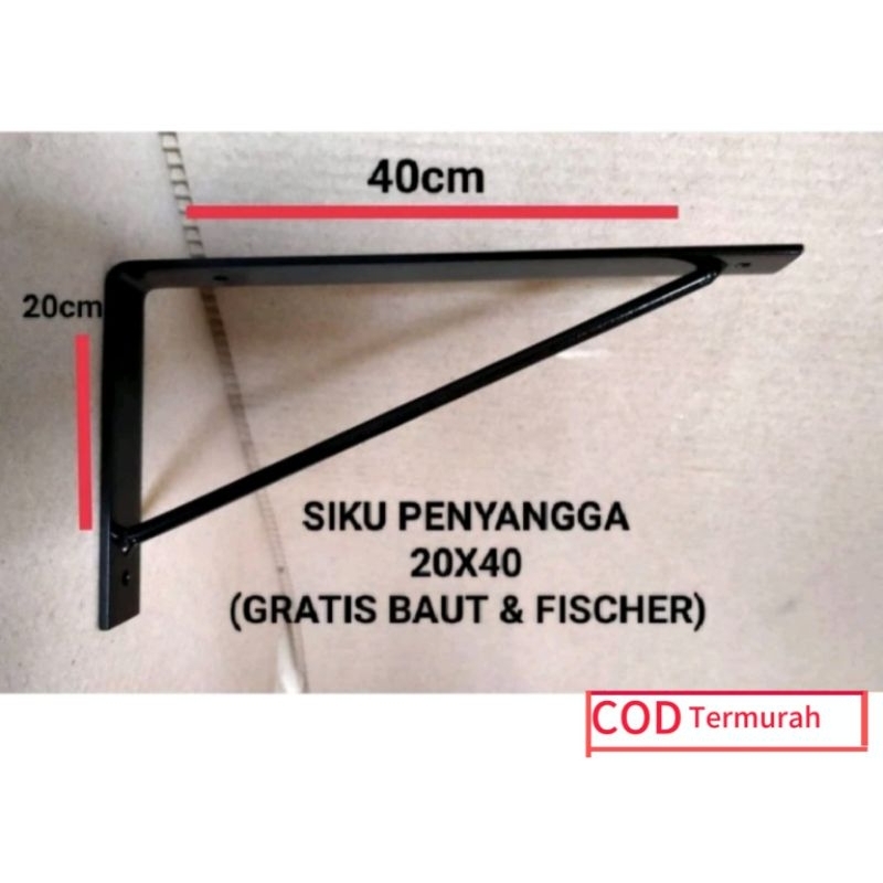Jual Siku besi dinding penyangga rakMurah | Shopee Indonesia