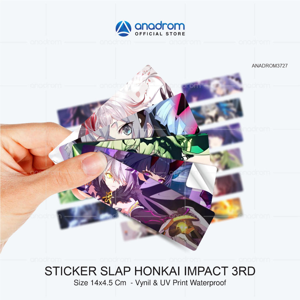 Jual Stiker Slap Honkai Impact 3Rd | Stiker Slap Character Honkai ...