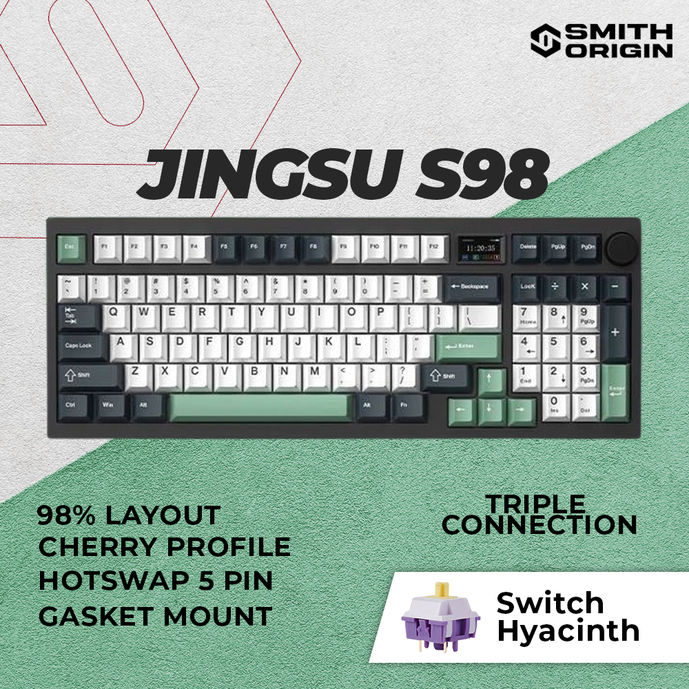 Jual JINGSU Racing S98 Wireless Tri-Mode Mechanical Keyboard | Shopee ...