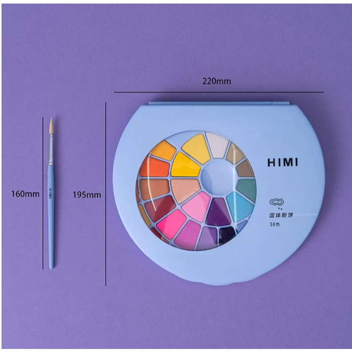 Jual MIYA HIMI Solid Watercolor Paint Set 24 Colors - Cat Air Lukis ...