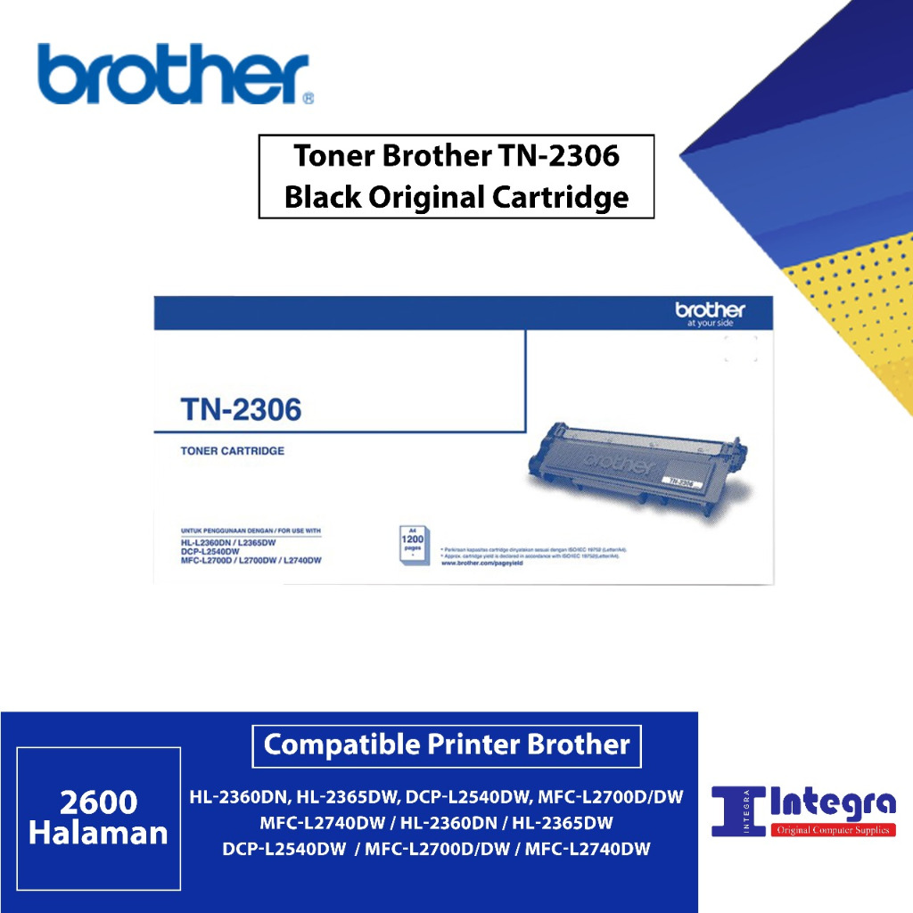 Jual Brother Toner TN-2306 Original Toner Printer Brother HL-2360DN HL ...