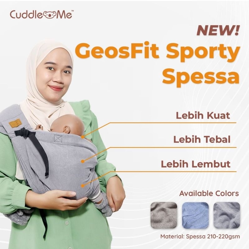 Jual Cuddle Me GeosFit Sporty Spessa Gendongan Bayi Newborn Toddler ...